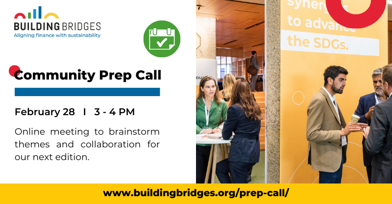 Building Bridges : Aligning Finance with Sustainability - Contribute to ...