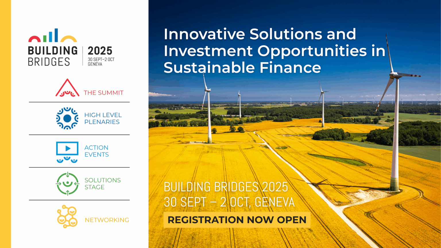 Building Bridges : Aligning Finance with Sustainability - Building Bridges 2025 Promotional Kit